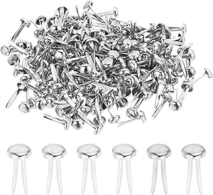Amazon.com: PATIKIL 1000 PCS Paper Brass Fasteners Split Pins Pastel Mini Metal Brads Round Head ...