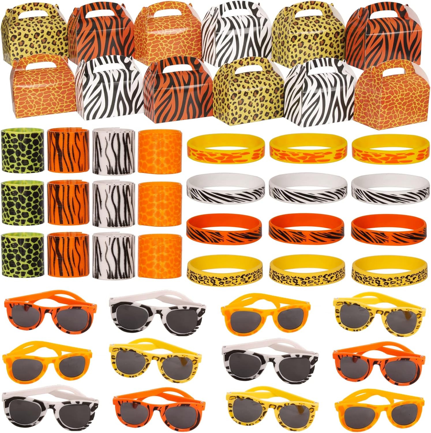 Amazon.com: Safari Party Favors Set 48 Pcs - Jungle Theme Boxes ...