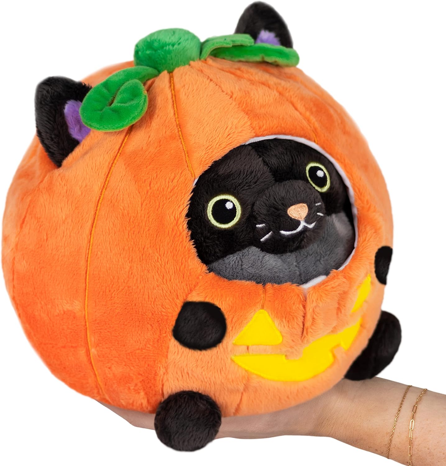 Amazon.com: Squishable / Undercover Kitty in Pumpkin Plush : Toys & Games