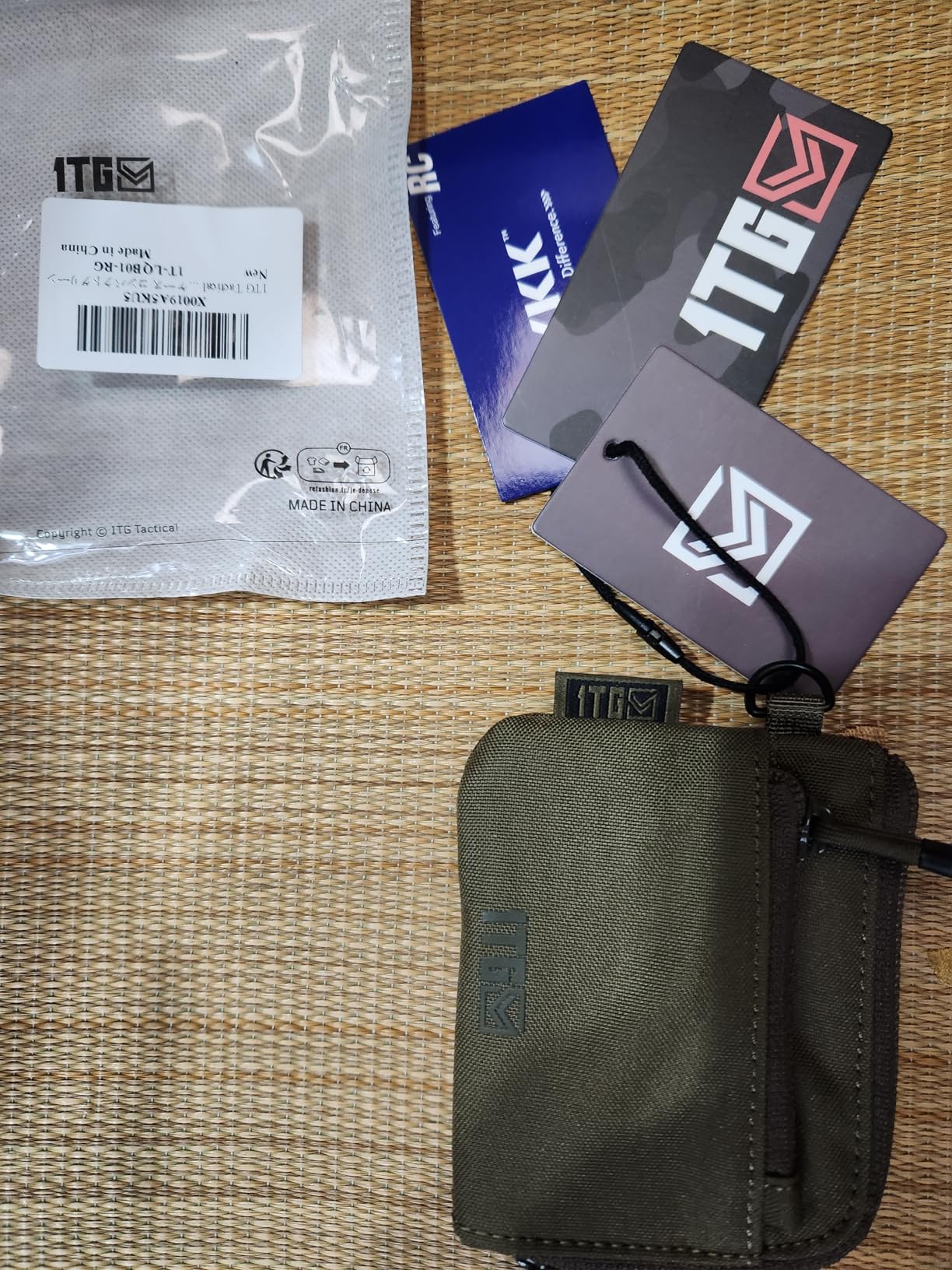 Amazon | 1TG Tactical L字財布 YKK ファスナー 撥水 小銭入れ メンズ 500Dナイロン ウォレット molle設計 ...