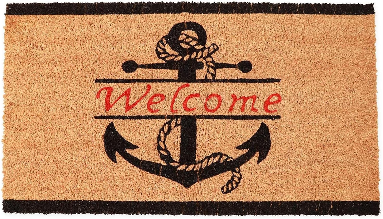 Amazon.com: Juvale Nautical Anchor Welcome Mat for Front Door or ...