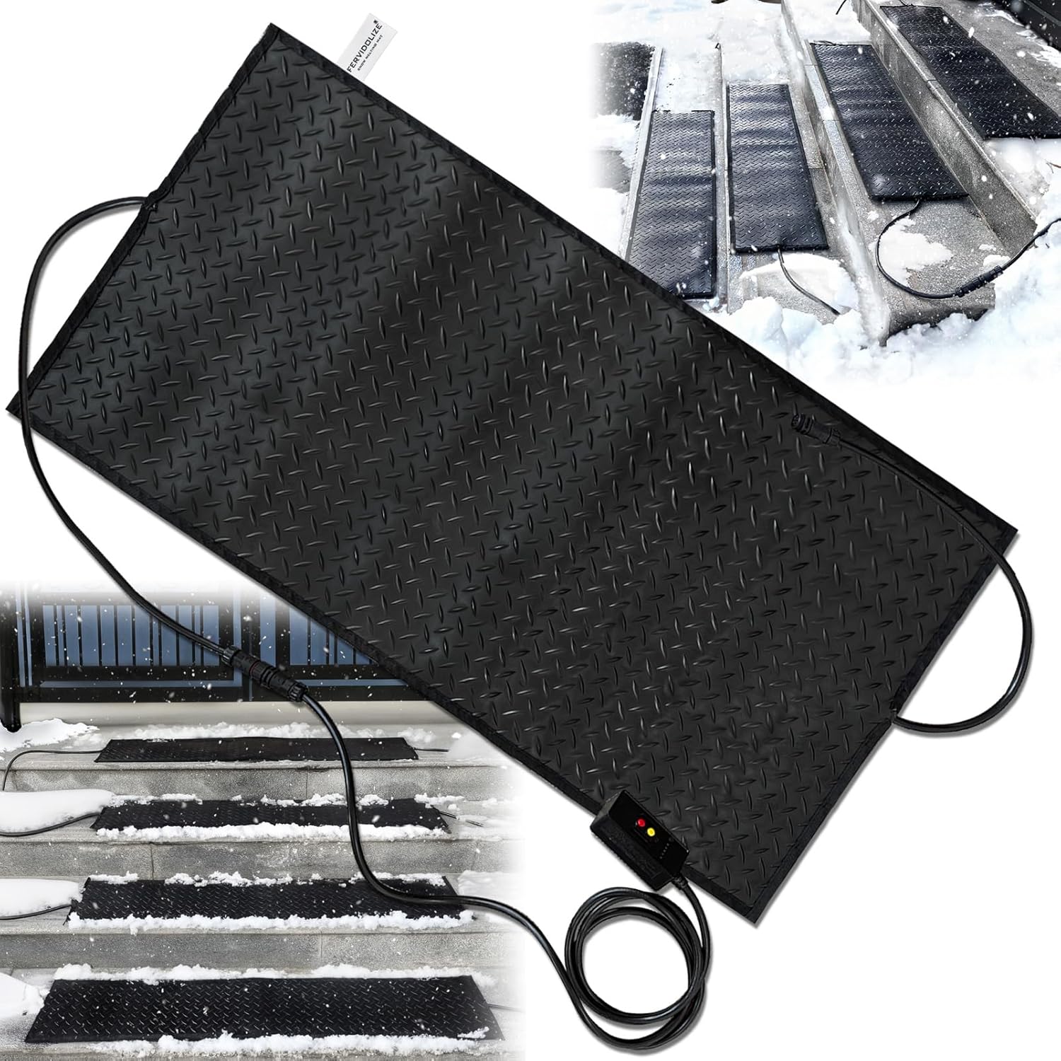 Amazon.com : Snow Melting Mat, 30 x 48in Non-Slip Electric Heated Foot ...