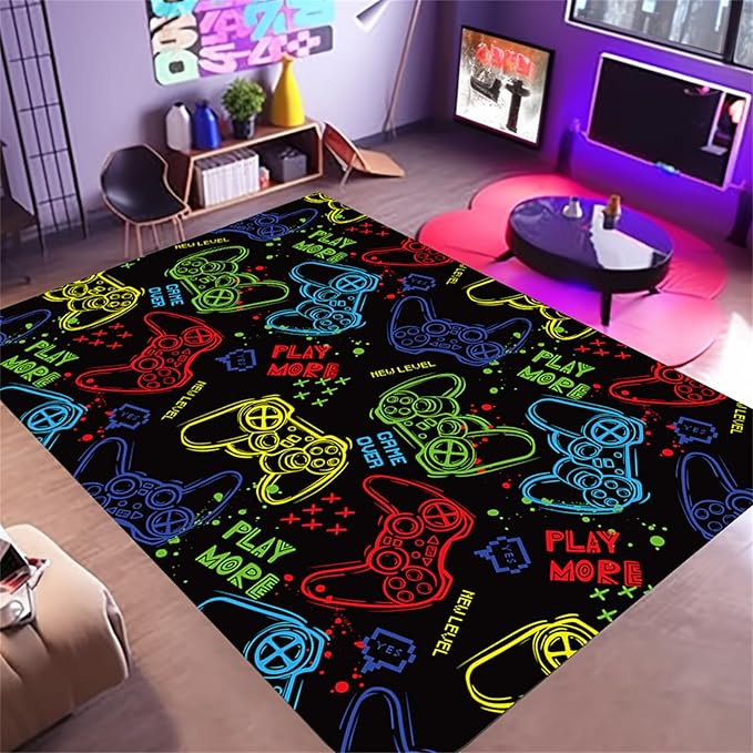 Amazon.com: Osimiccp Gaming Rug for Boys Room,3'x5' Non Slip Cool ...