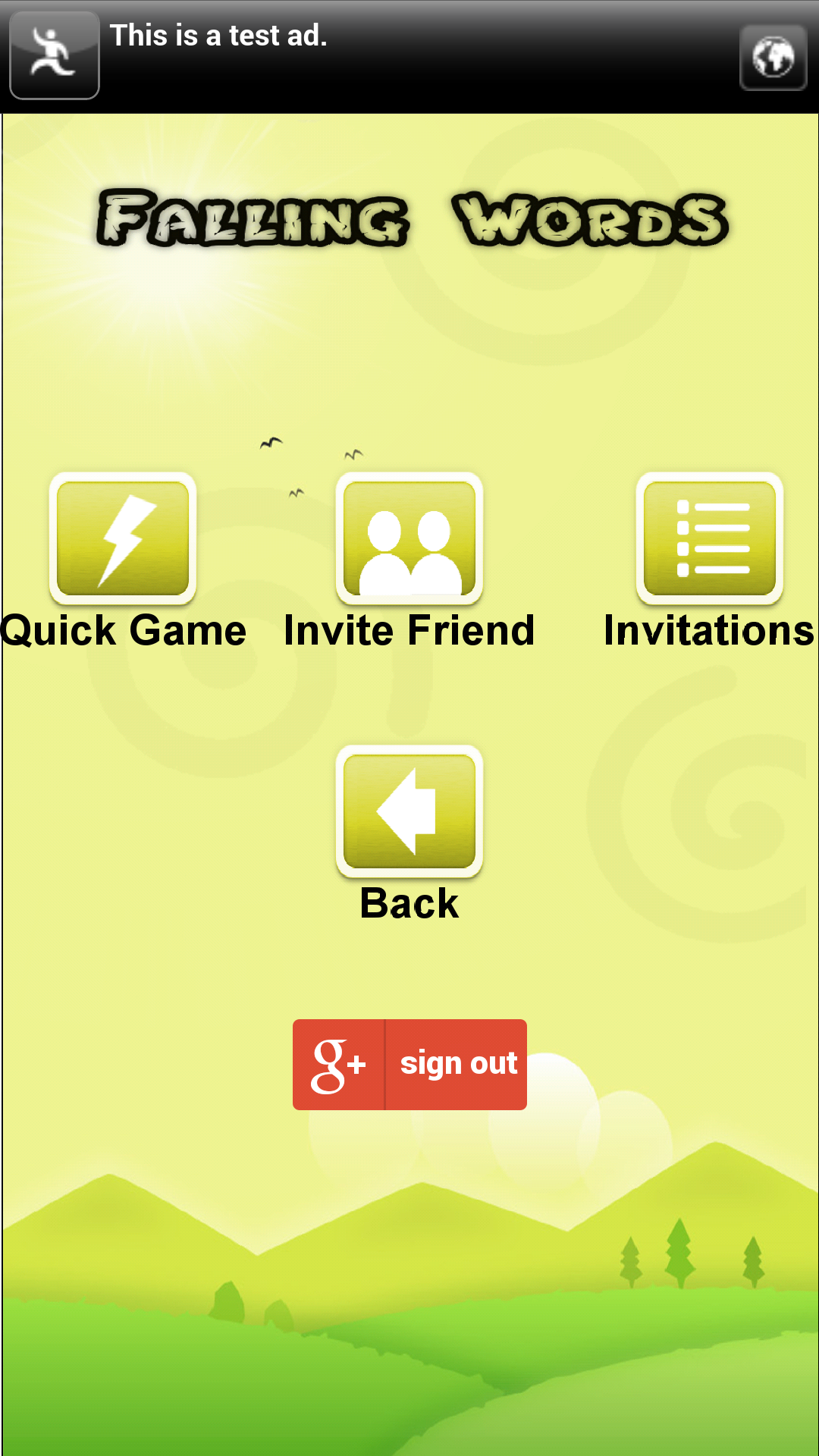 Aplicación Falling Words en Amazon Appstore