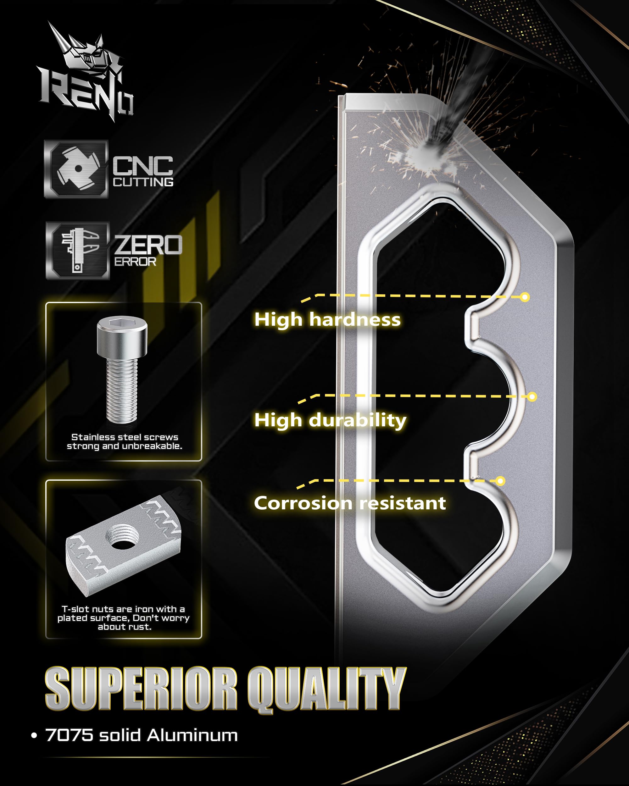 Snapklik.com : RENO Maverick Bed Rail Cleats, Tie Down Anchors For ...