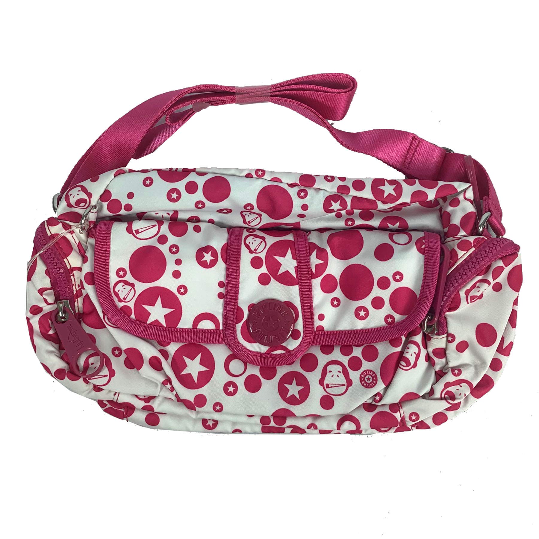 Amazon.com: Kipling G*Rilla Girlz Jixi Handbag (Crazy Monkeys Pink ...