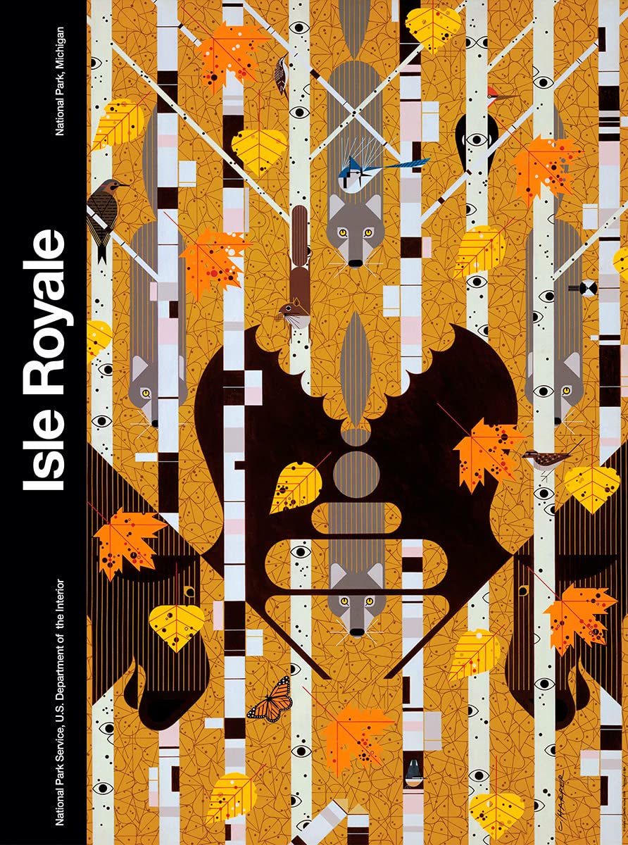 Amazon.com: Charley Harper Poster "Isle Royale": Prints: Posters & Prints