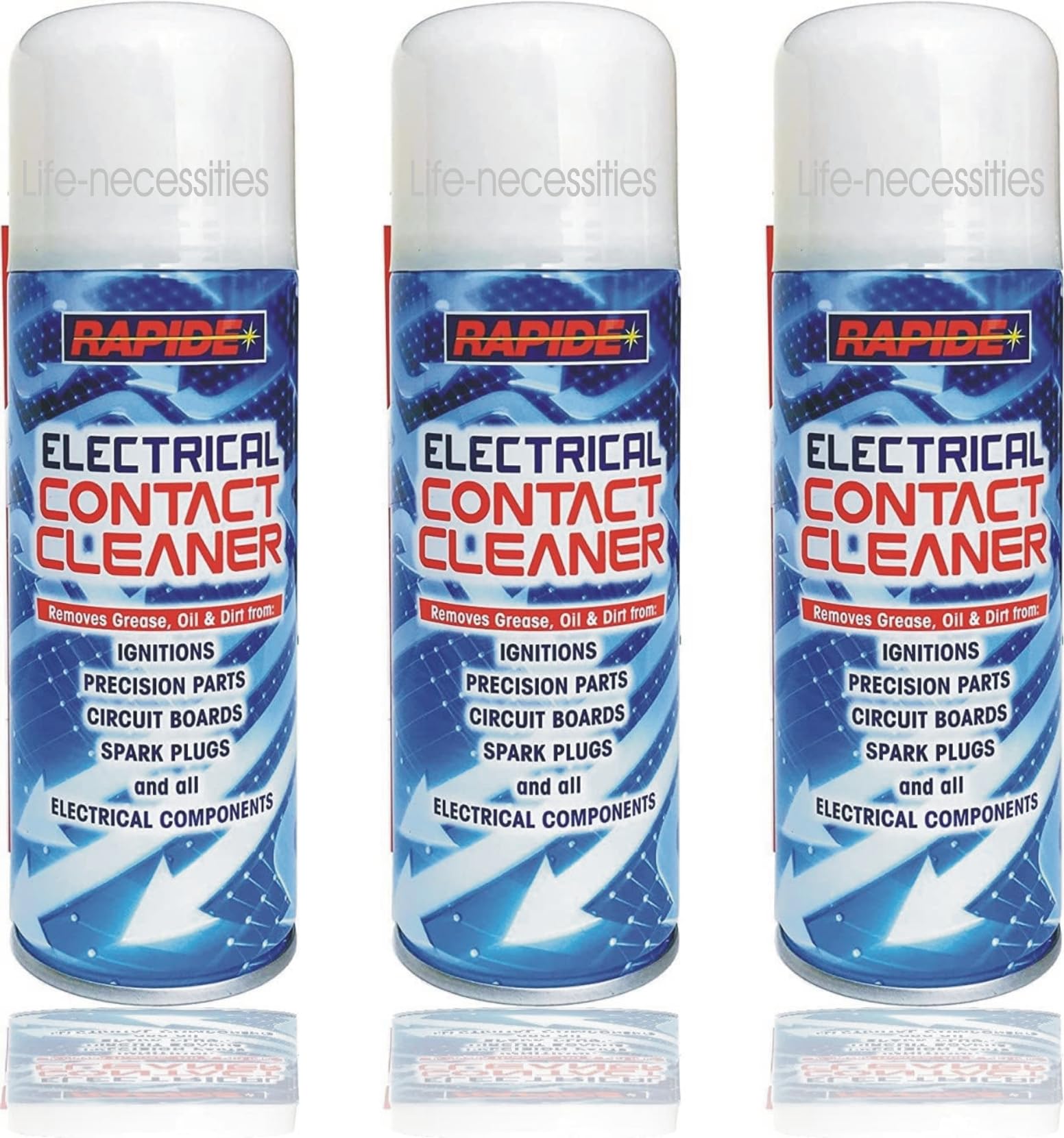 Electrical Contact Cleaner 3 X 200ml Maintenance Spray Switch Circuit ...