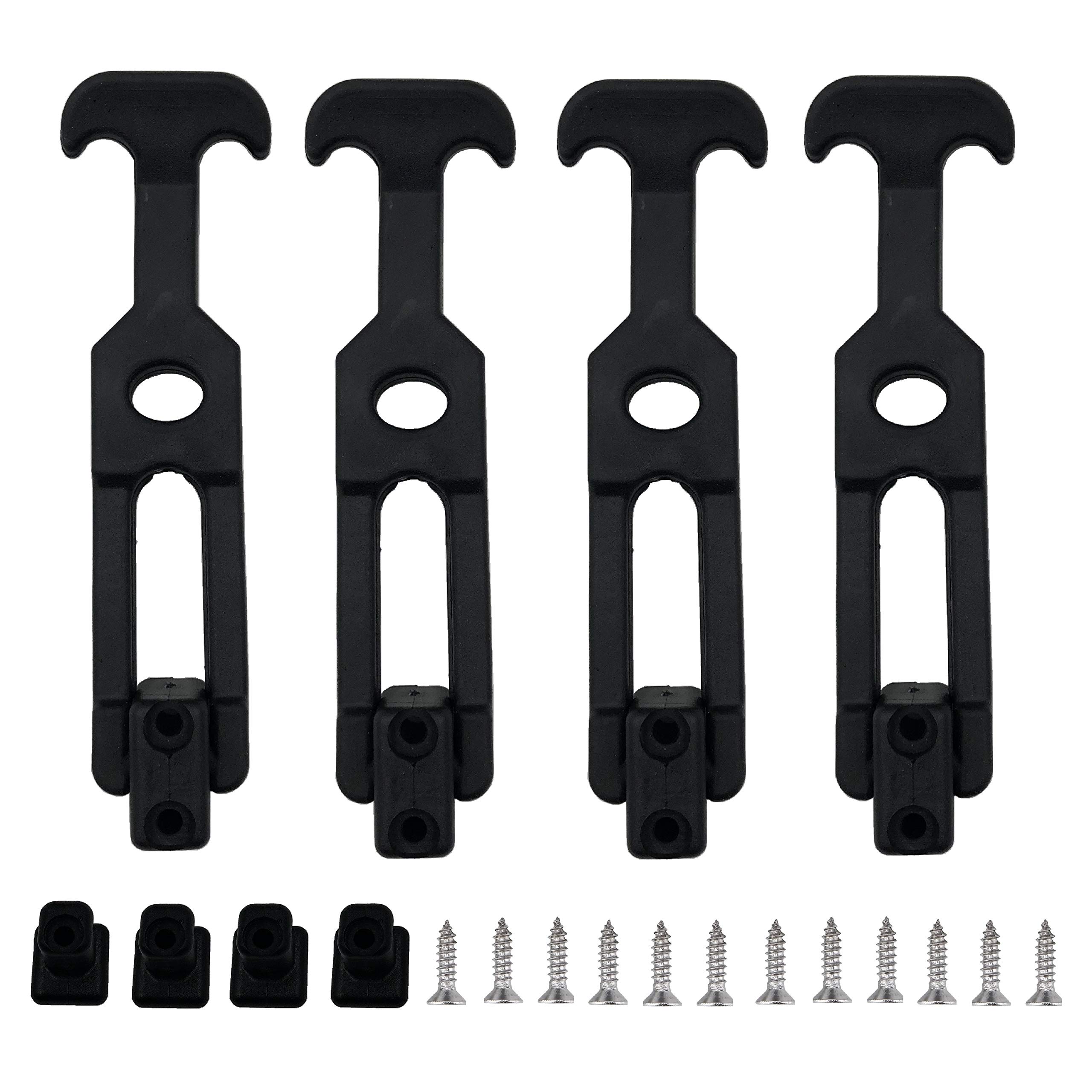 4 PCS Latest Model 6.3'' Rubber Flexible T-Handle Draw Latches,for Tool ...