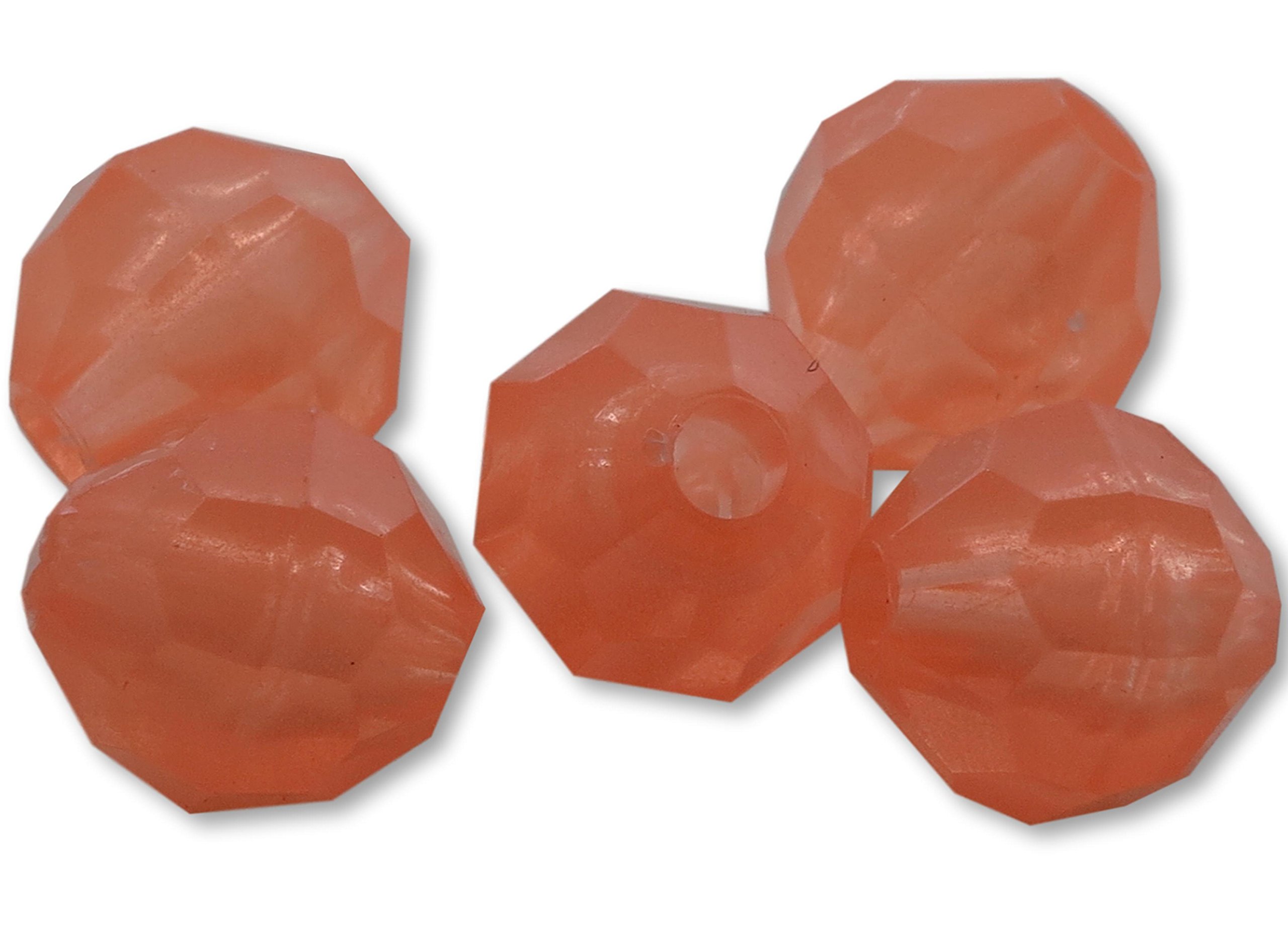 Amazon.com: Faceted Acrylic Plastic Beads 200 Pack - Made in USA ...