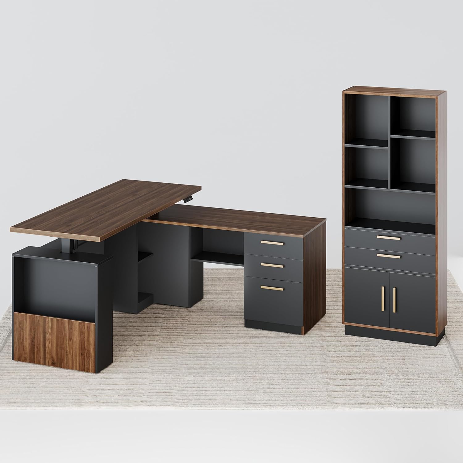 Amazon.com: ModernMate Furniture Set, 63" Standing Desk with 59 ...