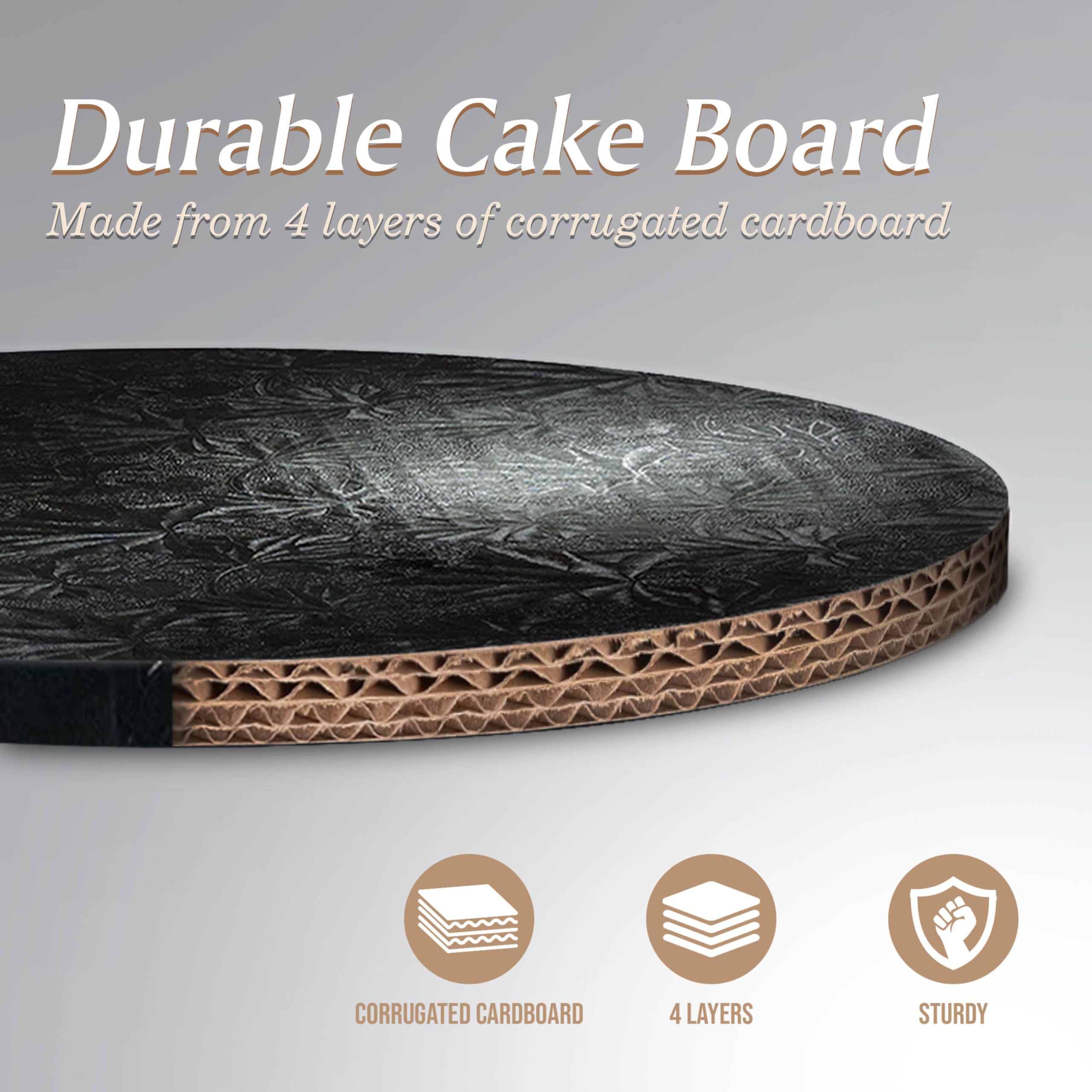 Snapklik.com : Cake Boards - Sturdy 1/2 Thick Drums - 14 Inch ...
