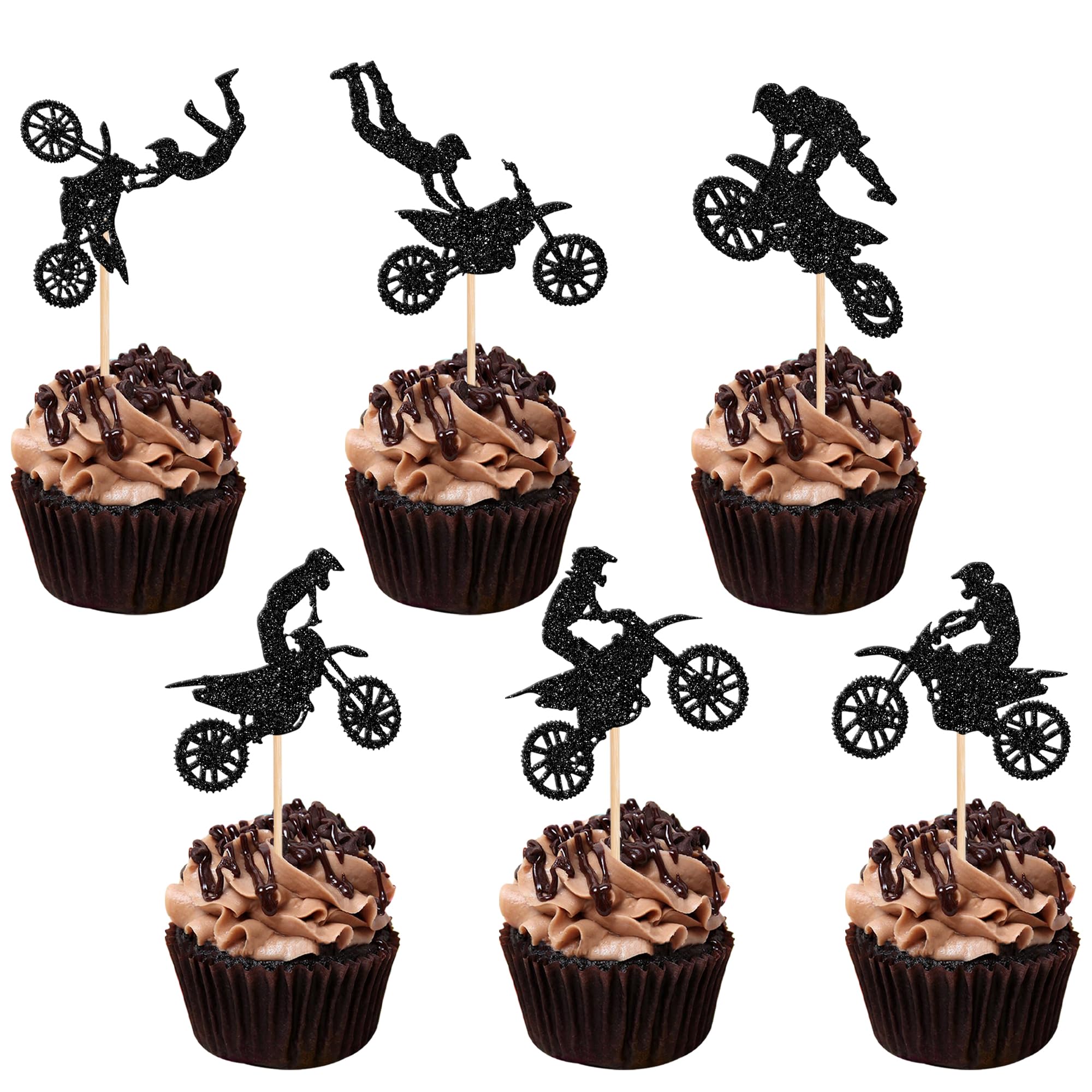 Motocross Birthday Cupcakes