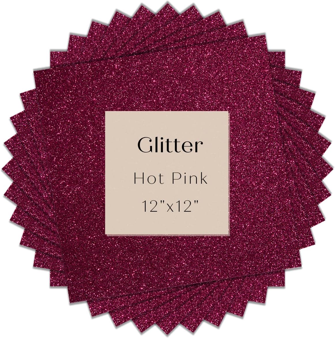 Amazon.com: IRON-ON HTV Hot Pink Glitter Heat Transfer Vinyl Bundle 10 ...