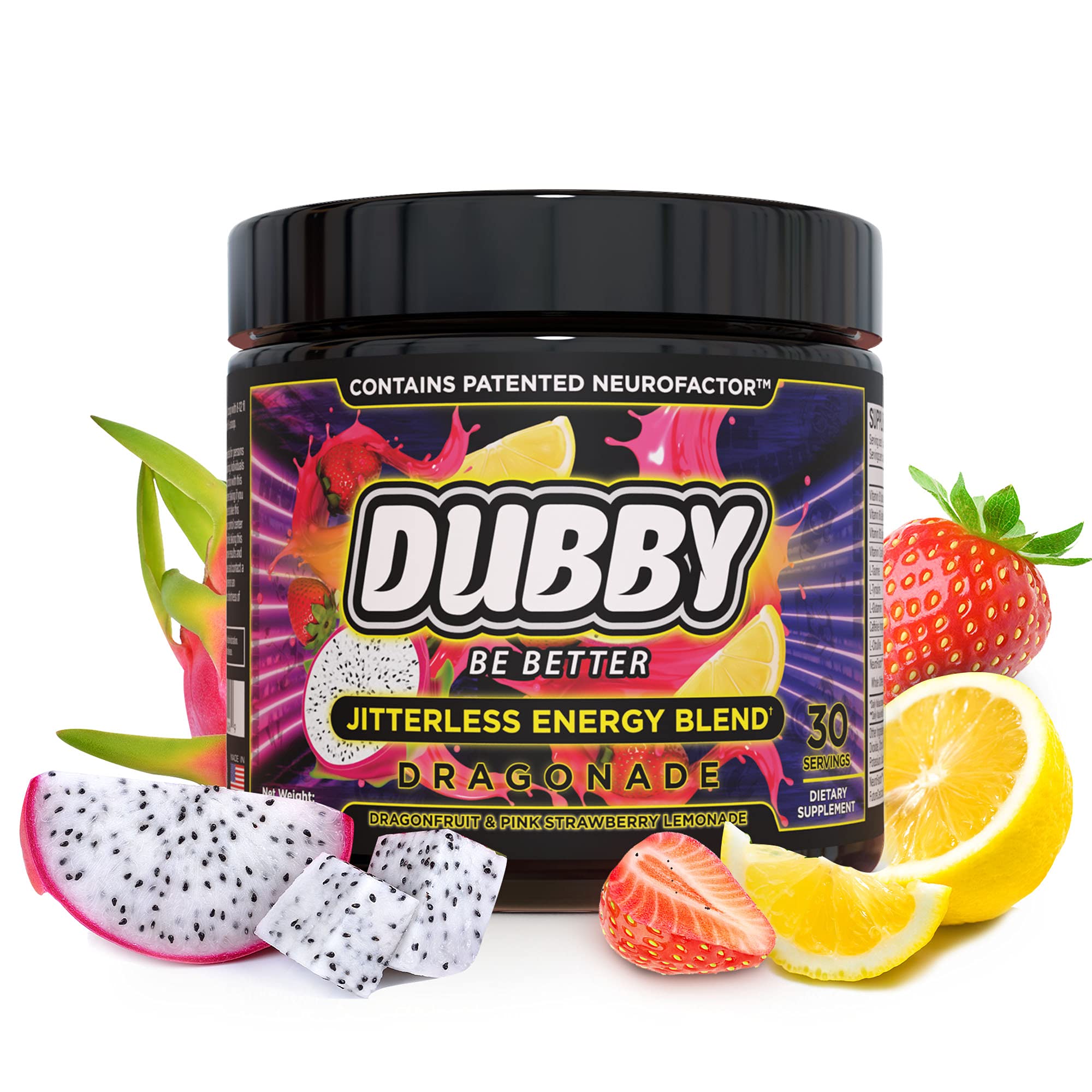 Amazon.com : Dubby - Gamer Energy Drink Powder for Gaming - Sugar Free ...