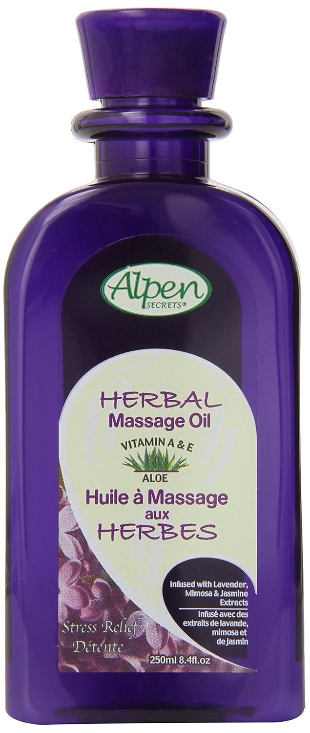 Amazon.com : Alpen Secrets Herbal Therapy Stress Relief Massage Oil, 8. ...