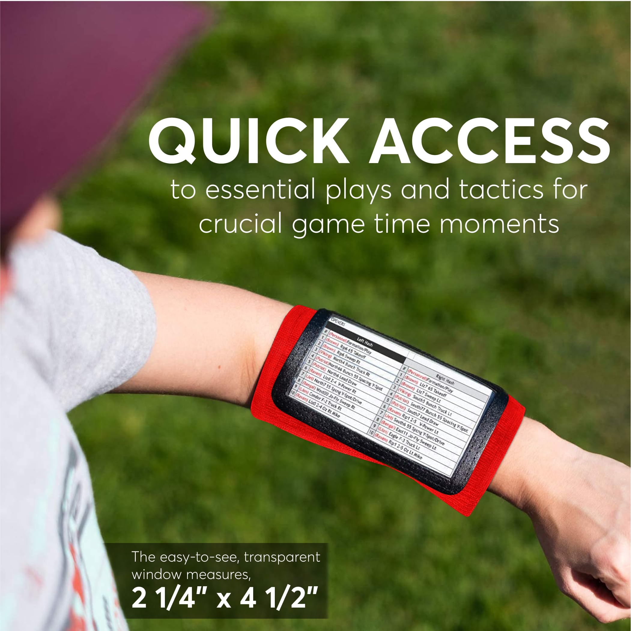 Snapklik.com : Pro Athletics QB Playbook Wristband - Football ...
