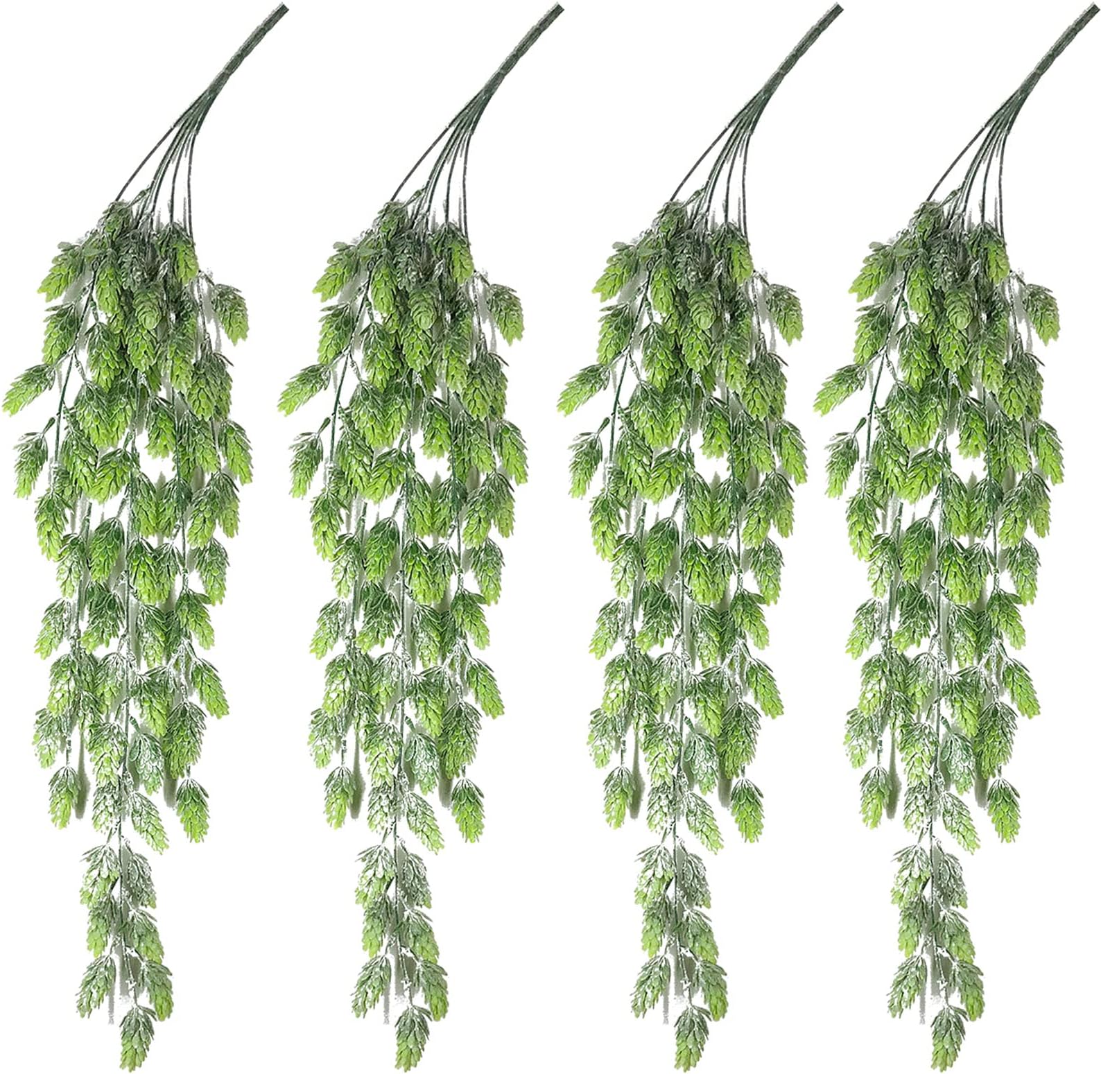 AIVORIUY 3 pcs Artificial Hops Flower Vine Garland Plant Fake Wall ...