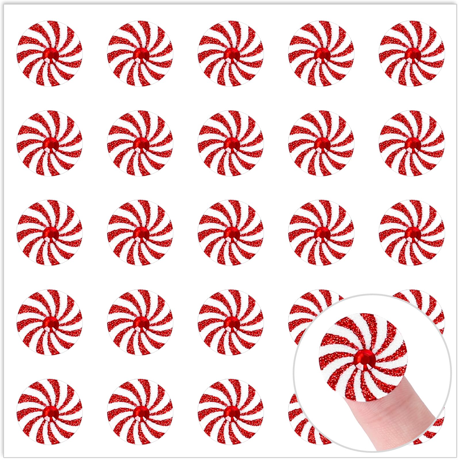 Amazon.com: Whaline 250Pcs Christmas Candy Dimensional Stickers Mini 3D ...