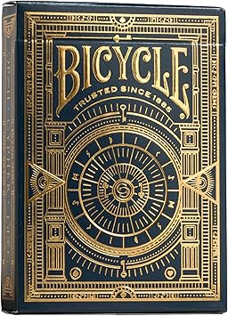 Amazon.com: Bicycle Cypher Premium Black Playing Cards, Gold Foil ...