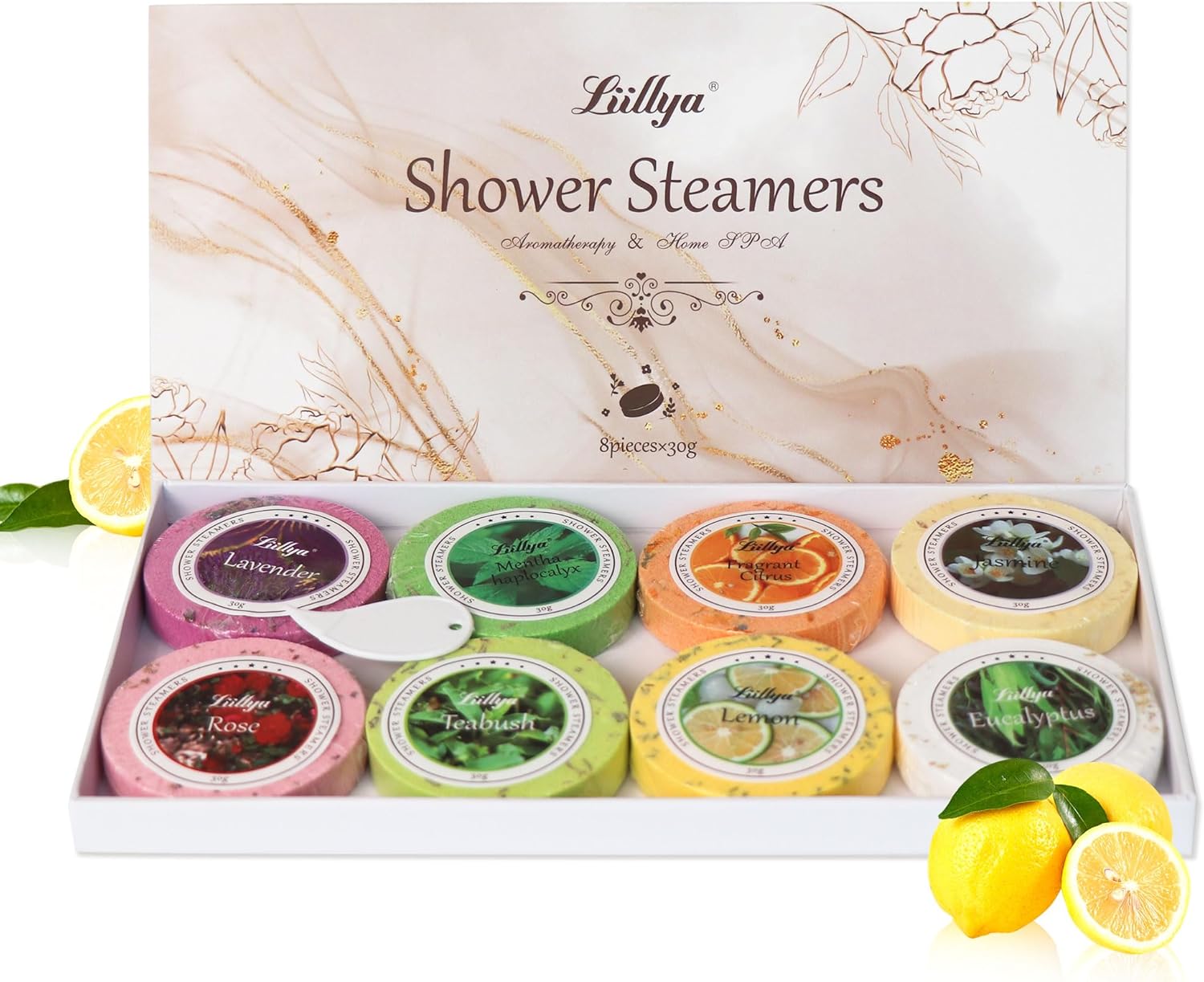 Liillya Shower Steamers Aromatherapy - 8 Pack Aromatherapy Shower Steamers Bath Bombs for ...
