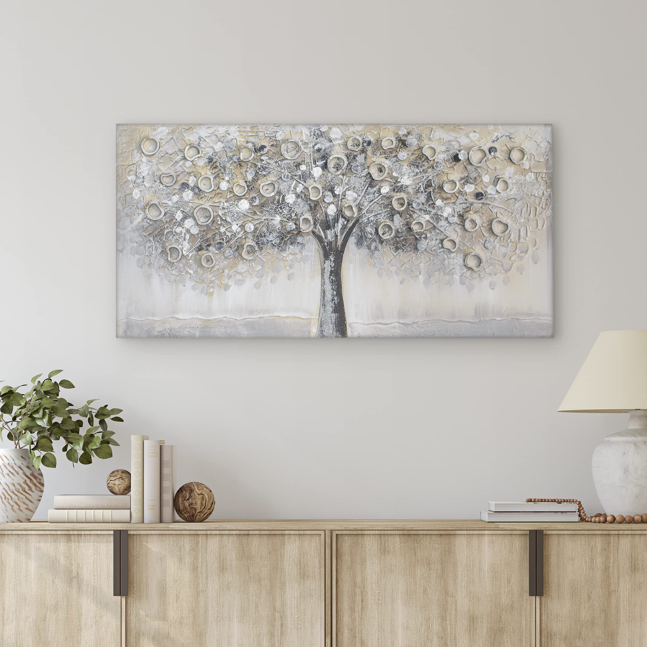 Silver 3 Piece Wall Art Trees 3' Silver Sitka Tree Three Bears Gift