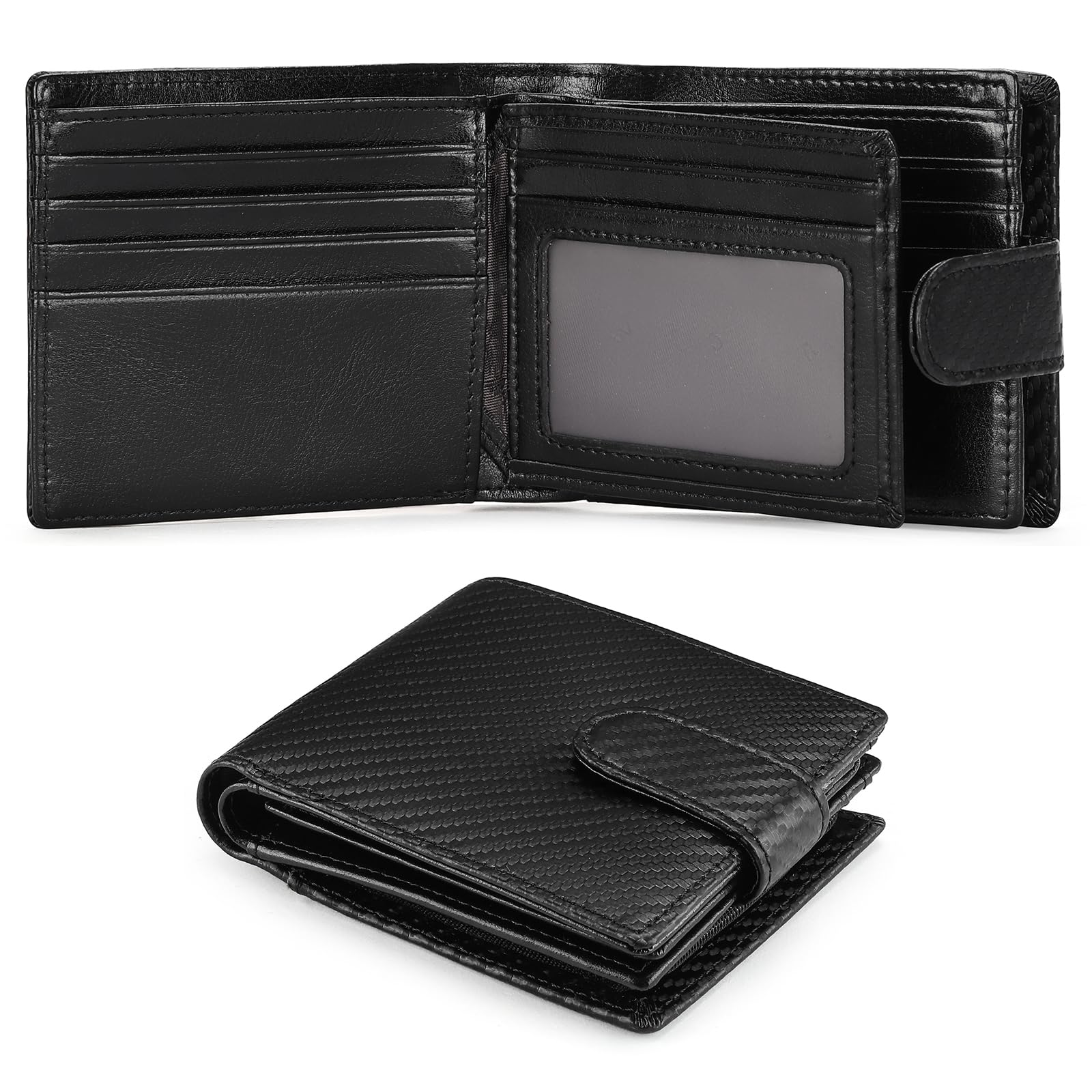 Amazon.com: GOIACII Leather Wallets for Men - RFID Wallet for Men with ...