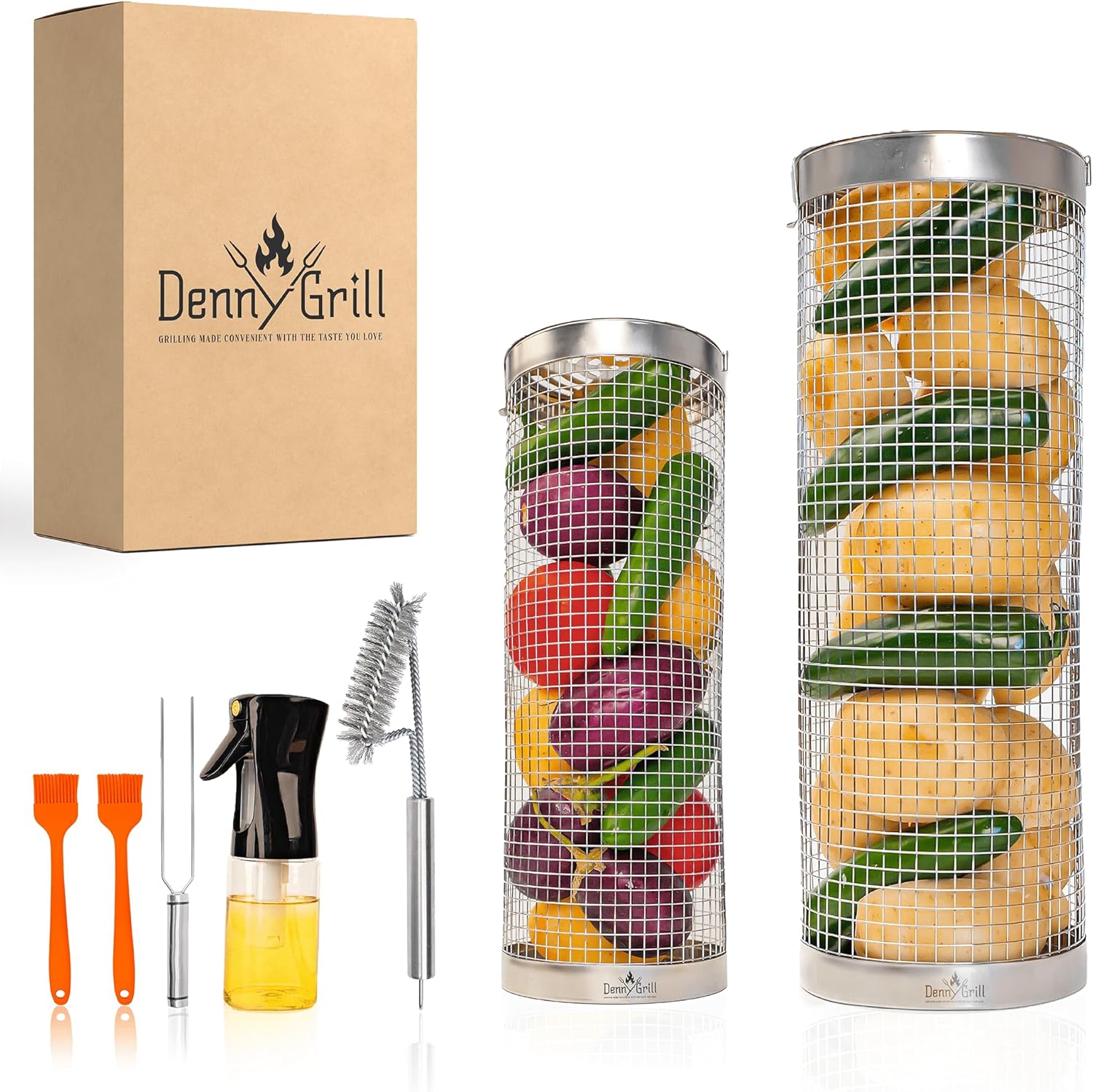 Amazon.com: Denny Grill Baskets for Outdoor (2PCS, 2024 Upgraded ...