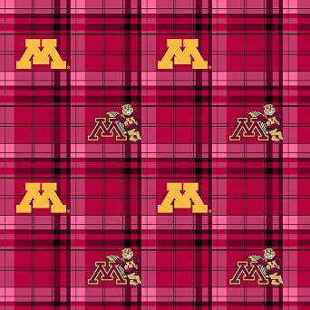 Amazon.com: SYKEL ENTERPRISES Minnesota Gophers Fleece Fabric ...