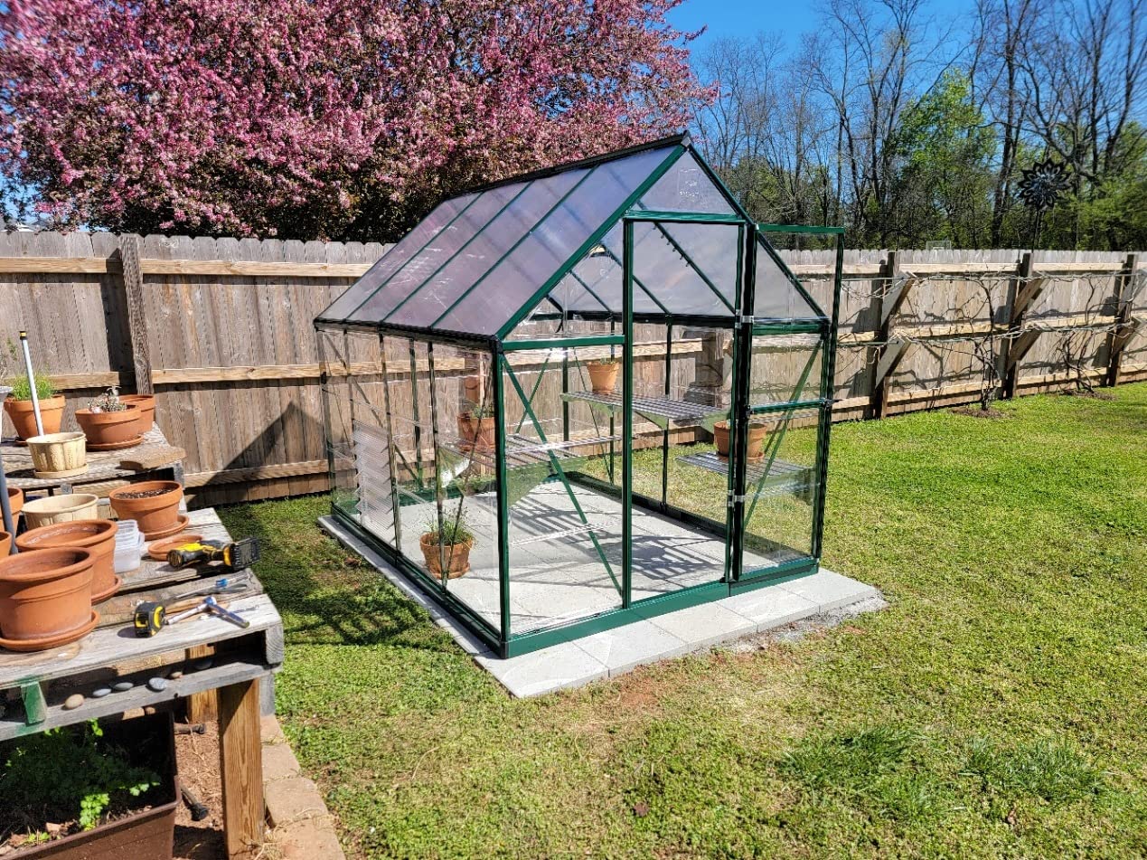 $62/mo - Finance Palram - Canopia Hybrid 6' x 8' Greenhouse - Silver ...