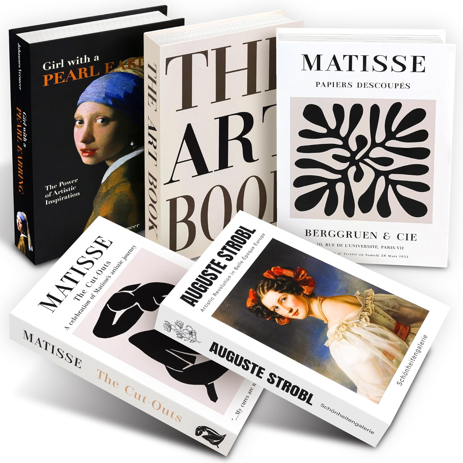 Amazon.com: Excool Club Black White Decorative Books For Home Decor ...