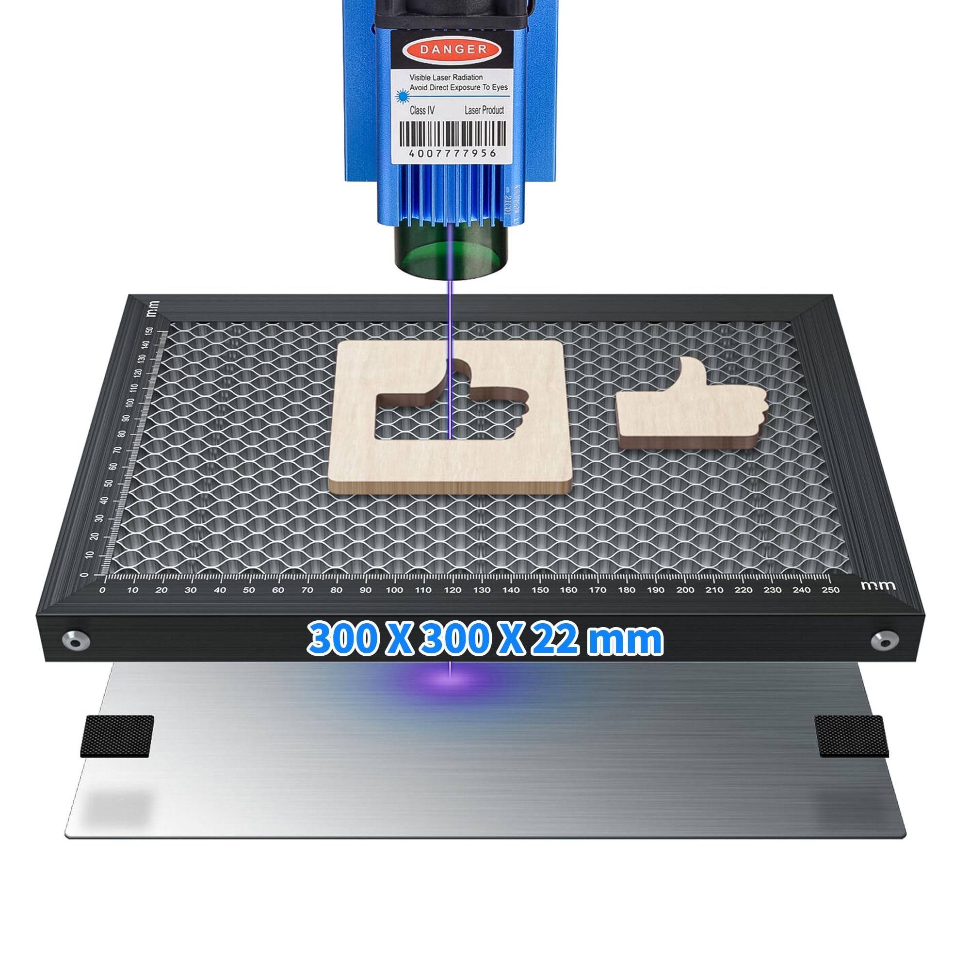 Amazon.com: 300 * 300mm Honeycomb Laser Bed for Bed Desktop Protection ...