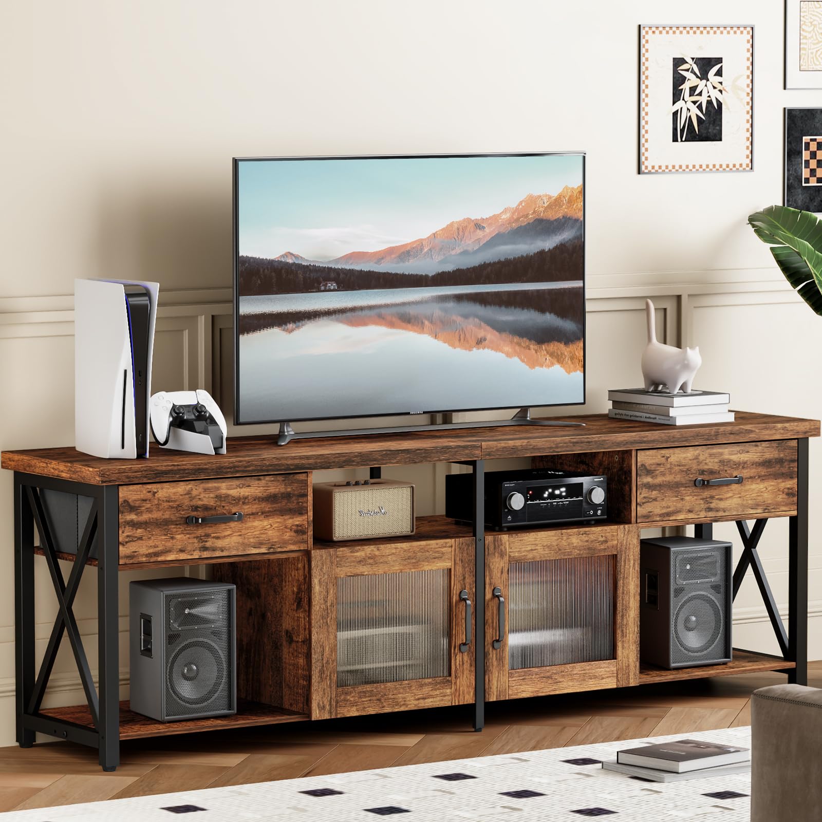 Industrial Media Cabinet Tv Stand Media Console TV Stand/unit/console