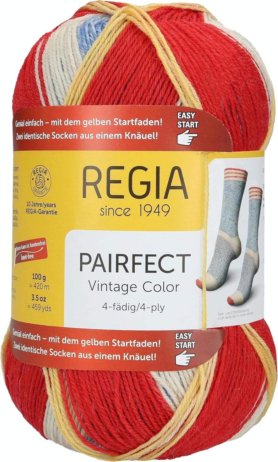 Amazon.com: Regia Pairfect Sock Yarn 4-ply Vintage Moods (1365 ...