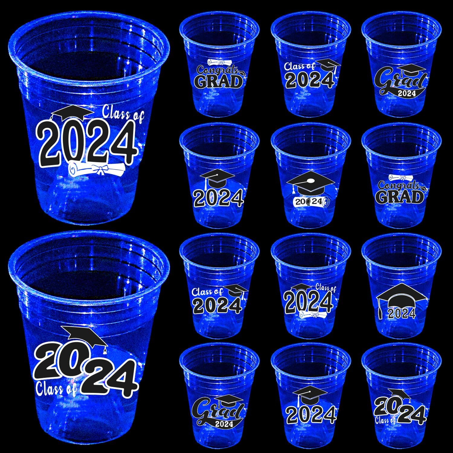 Amazon.com: Erweicet 24PCS Class of 2024 Graduation Party Cups ...