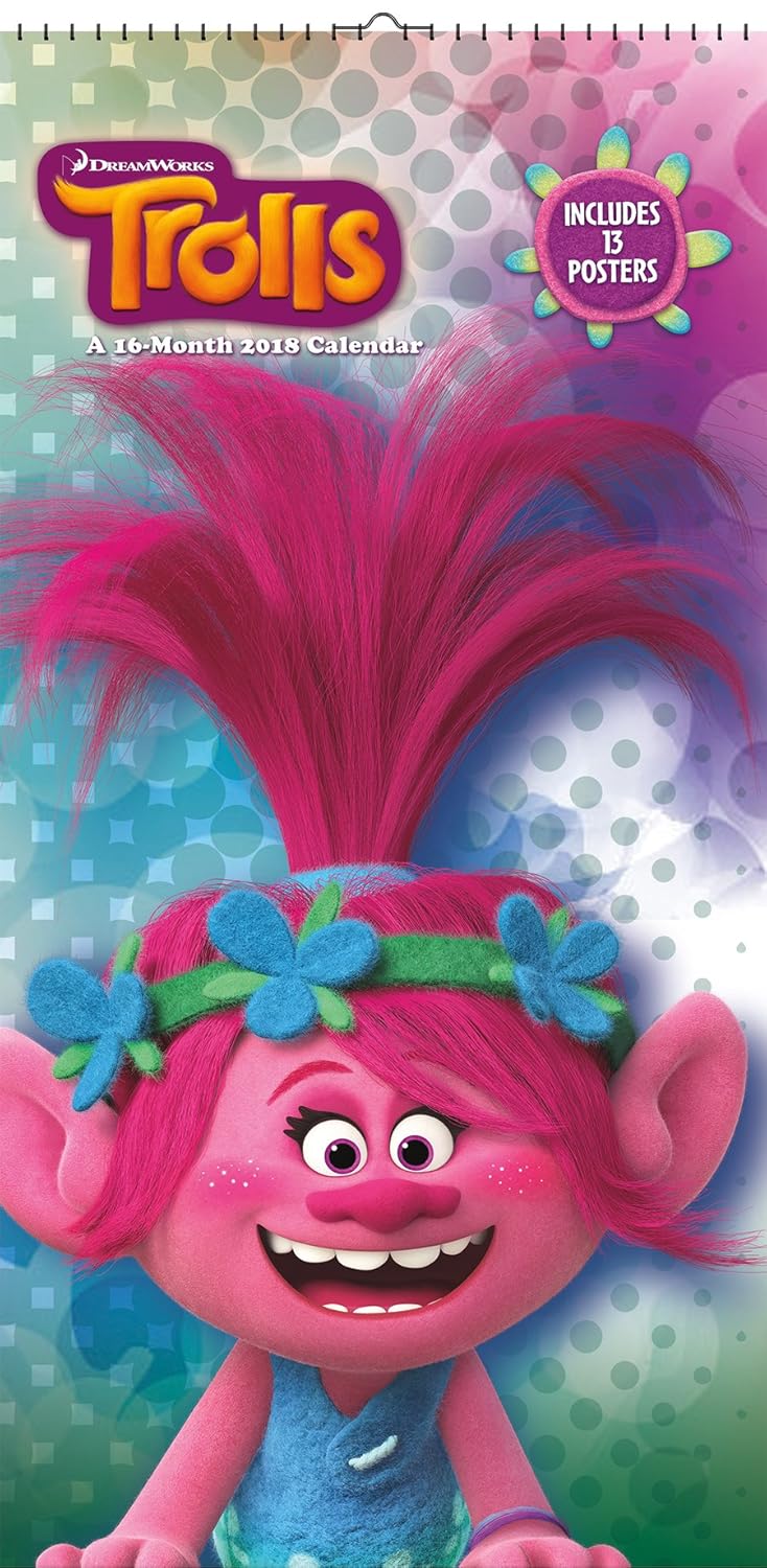 Trolls Poster 2018 Calendar : Trends International: Amazon.co.uk: Books