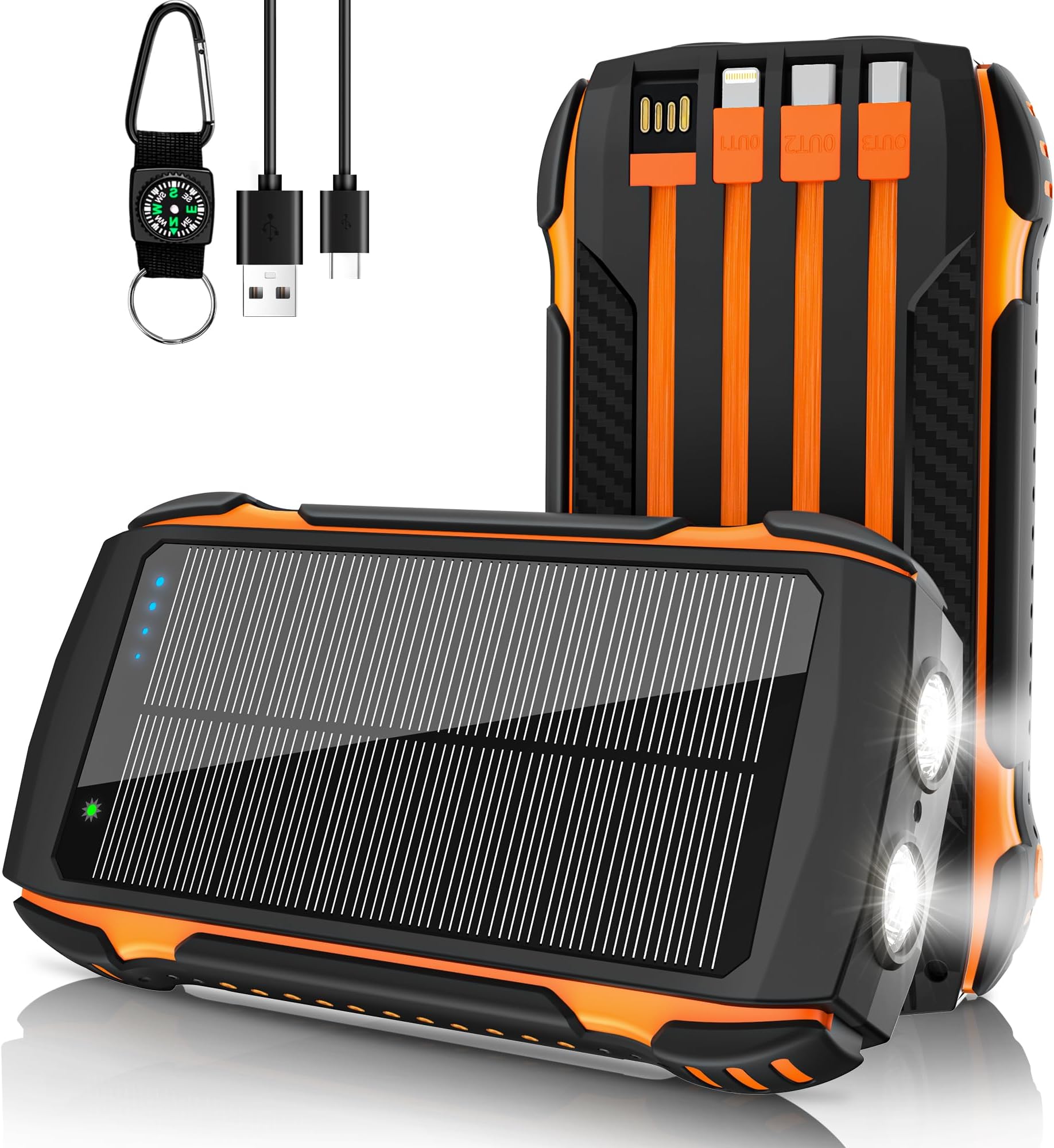 Solar Power Bank, 46800mAh Large Battery Pack, PD20W Fast Charging ...