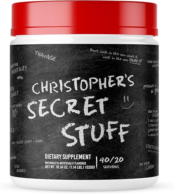 Amazon.com: RAW Christopher's Secret Stuff Pre Workout Powder, Thavage ...