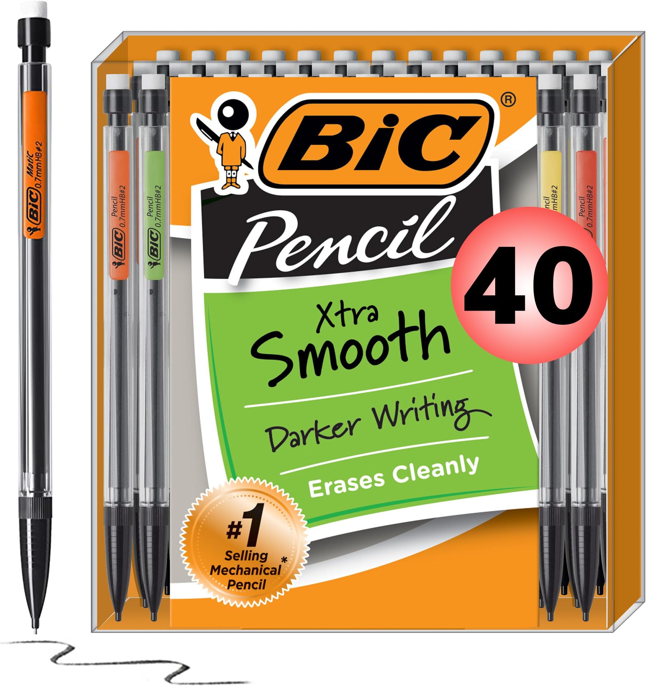 BIC Xtra-Life Mechanical Pencil, 0.7 mm, 40-Count : Amazon.ca: Office Products