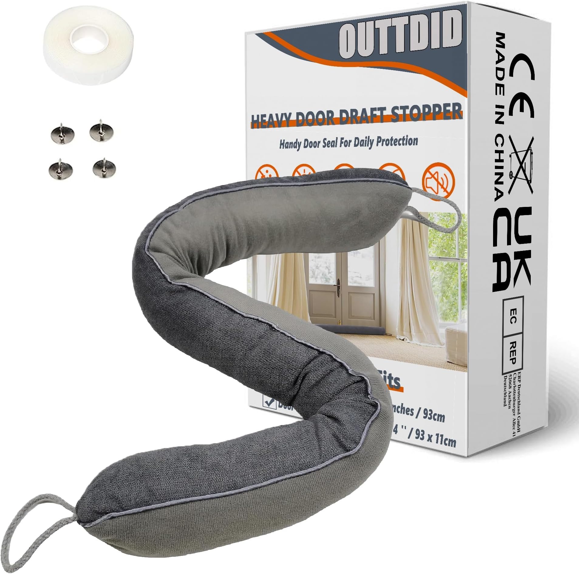 Amazon.com: MAGZO Door Draft Stopper, 36 Inch Under Door Draft Blocker ...