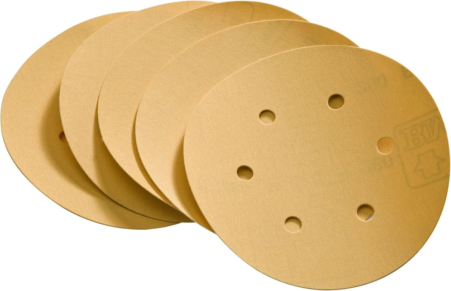 Grizzly G3491 6-Inch Sanding Disc, A80-C Hand Length 6 Hole, 5-Piece ...