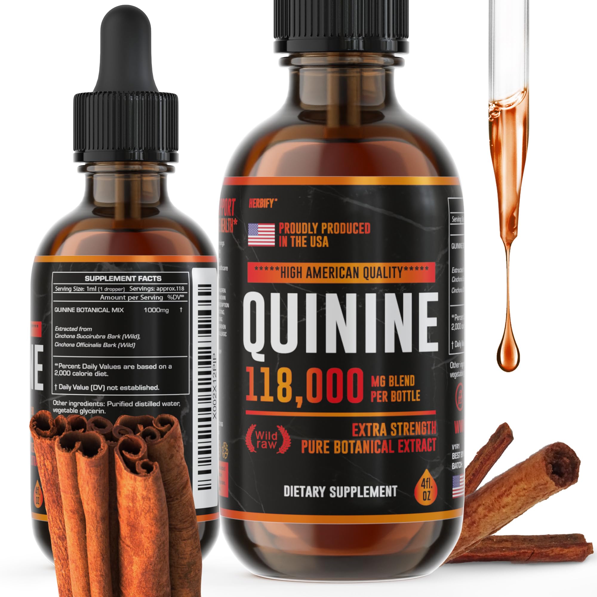 Amazon.com: HERBIFY Quinine Tincture - Quinine Liquid Extract for ...