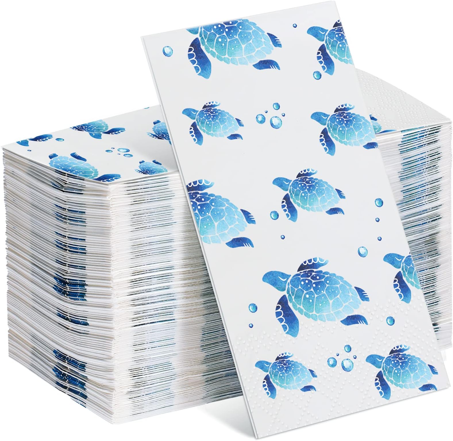 Amazon.com: 100 Nautical Beach Guest Napkins 3 Ply Disposable Paper ...