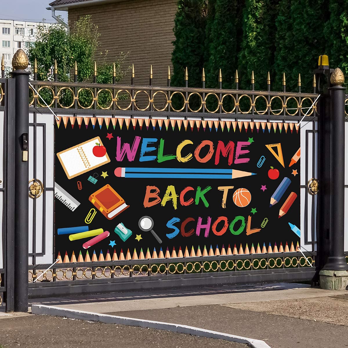Amazon.com: Welcome Back to School Party Banner - Back to School Party ...