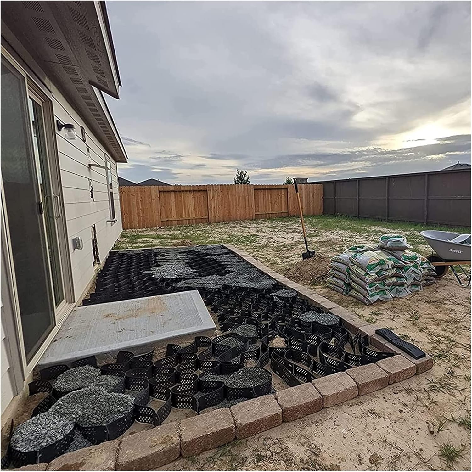 Amazon.com: 2 Inch Depth Backyard Ground Pavers, Walkway/Traffic Areas ...