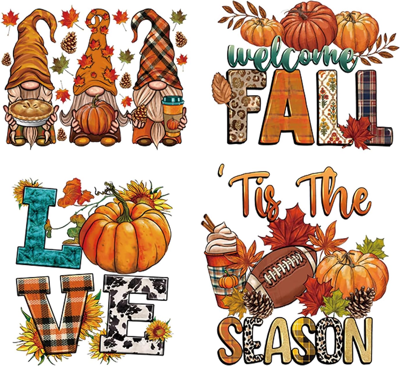 Amazon.com: BYNYTO Thanksgiving Heat Transfer Vinyl HTV Iron on for T ...