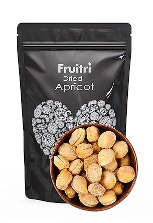 Fruitri Premium Dried Apricot Dry Fruits, Soft And Big Size Khumani ...