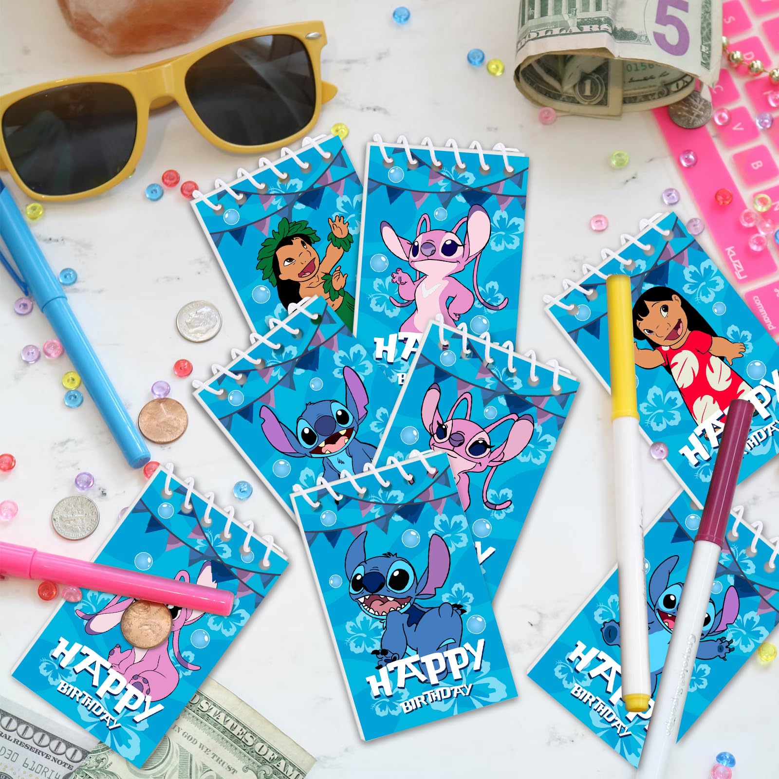 Snapklik.com : Stitch Party Supplies, 24Pcs Mini Notepads For Stitch ...