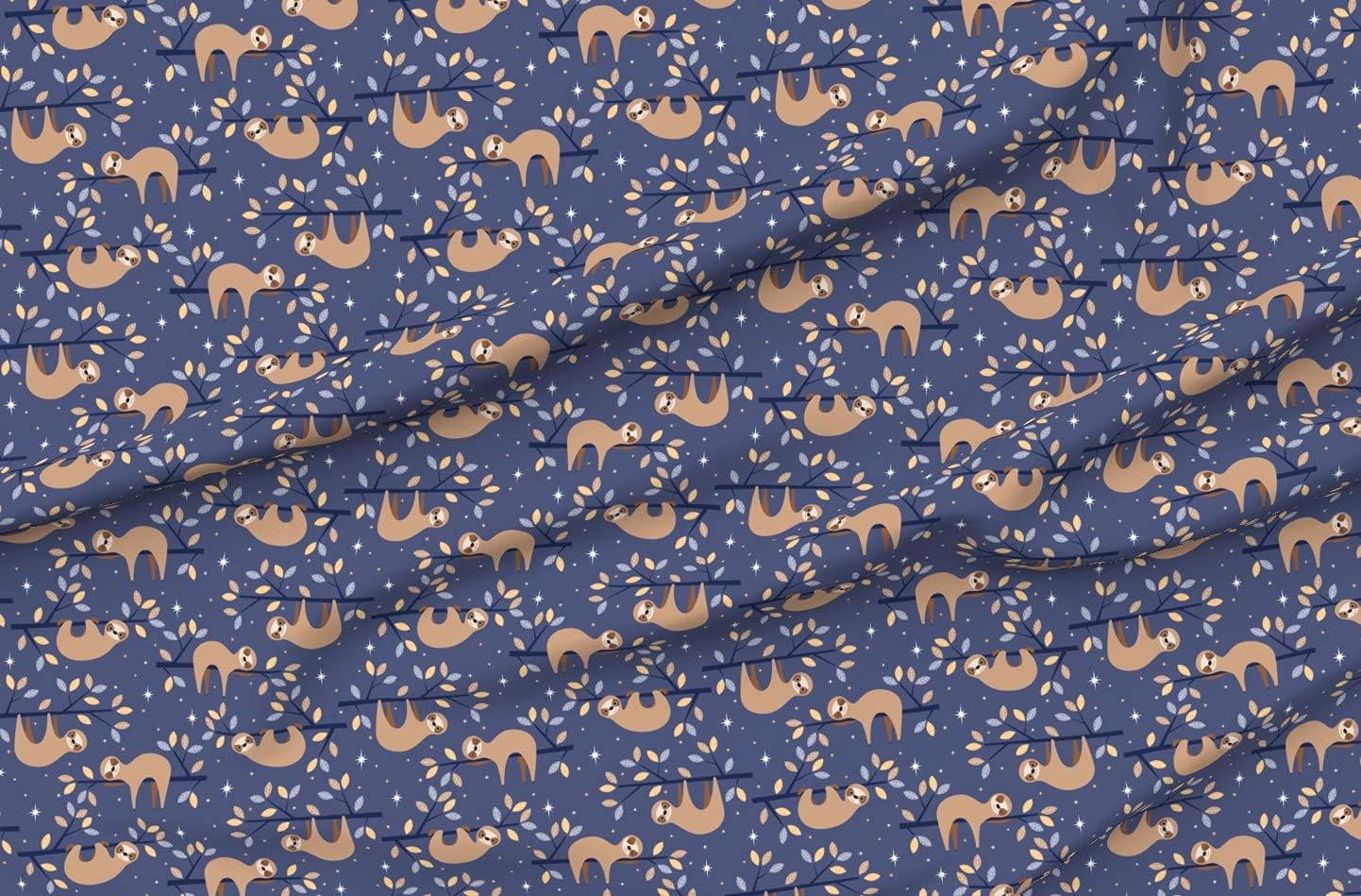 Amazon.com: Spoonflower Fabric - Sloths Sloth Jungle Rainforest Animals ...
