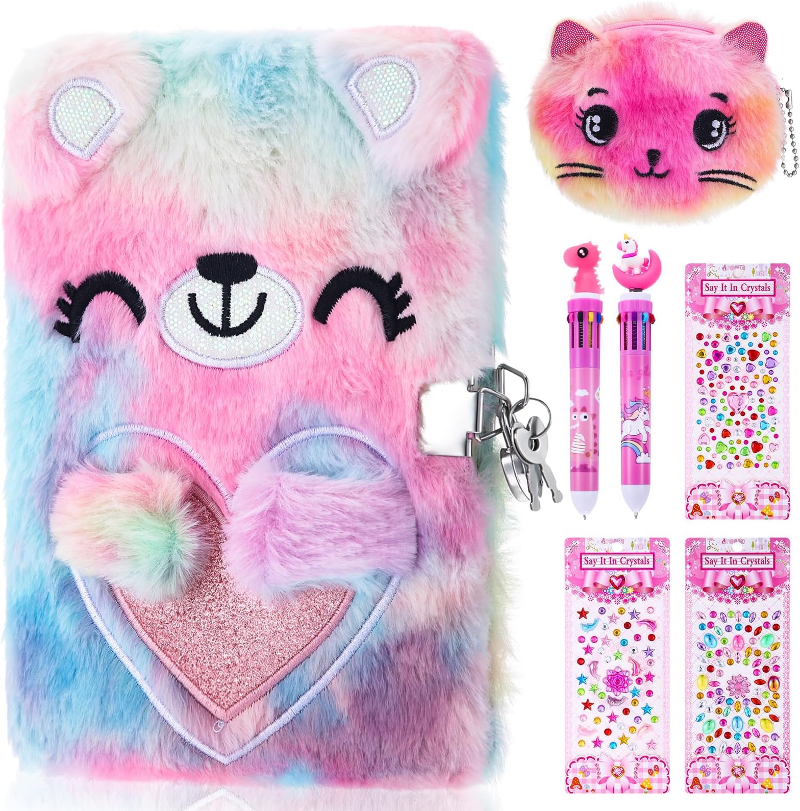 Generic WIKKI Bear Secret Diary for Girls, Kids Stationary Sets Girls ...